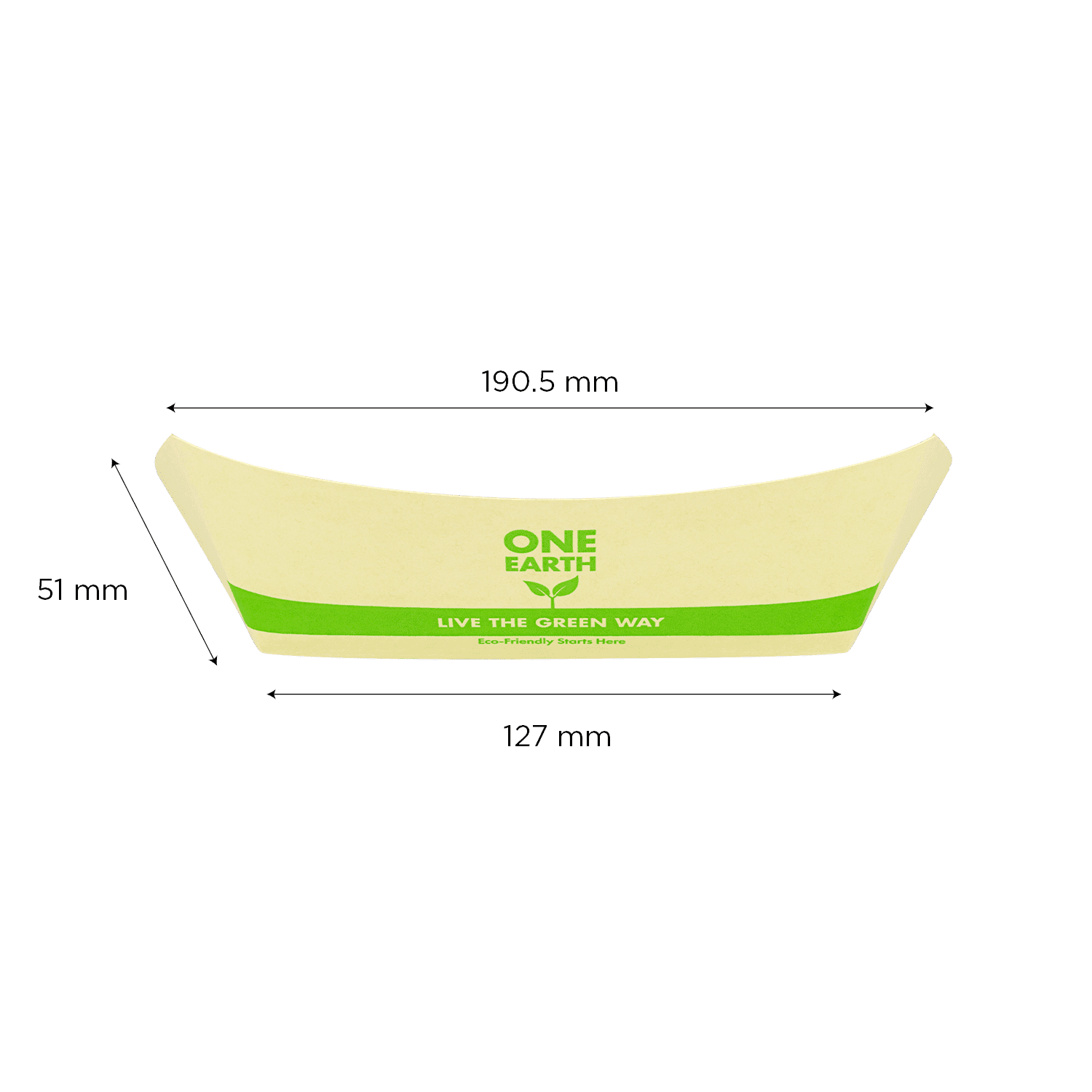 Karat Earth Bamboo Food Tray (Natural, Generic Print), 3.0 lb - 500 ct ...