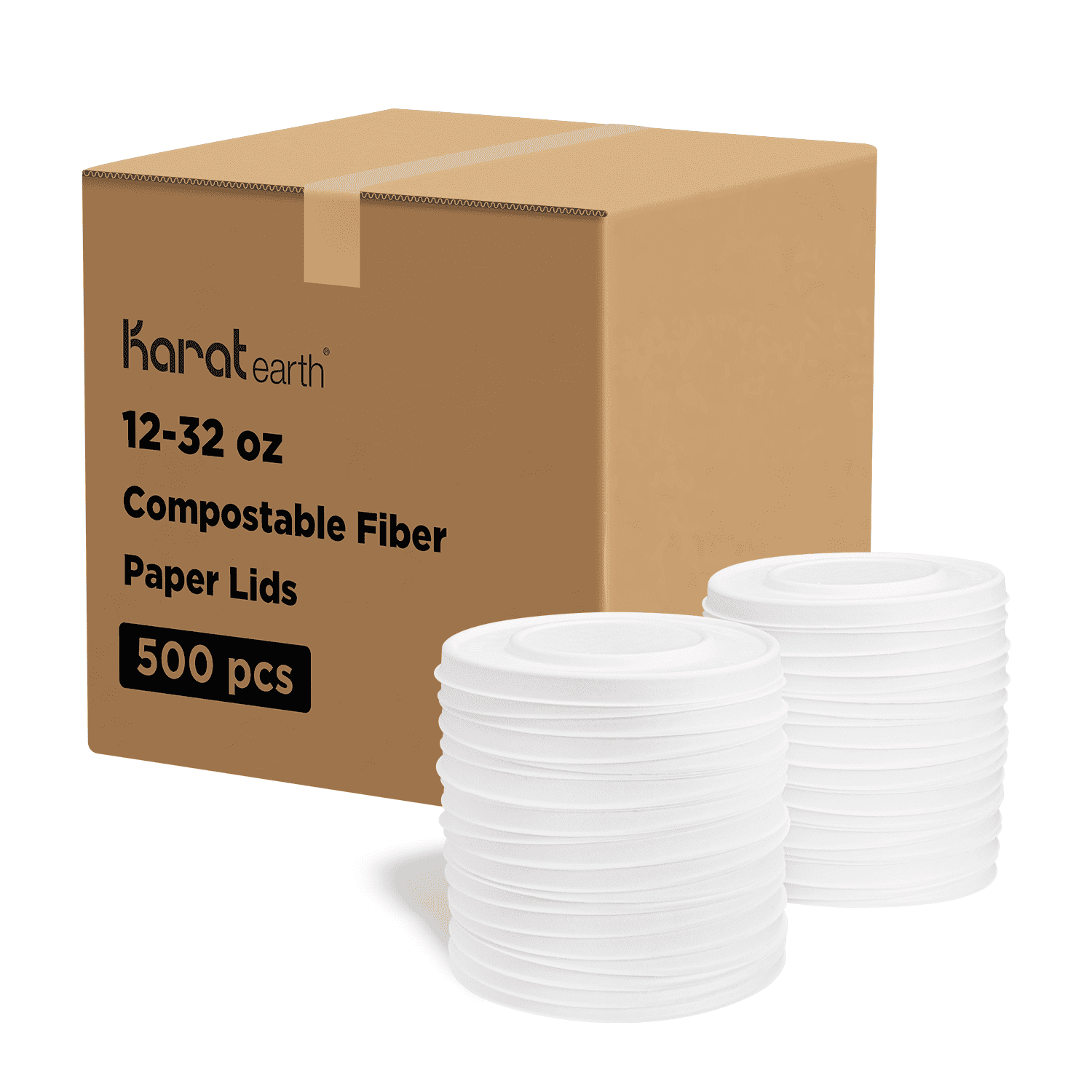 Karat Earth Compostable Fiber Paper Flat lid for 12-16 oz Paper Food ...