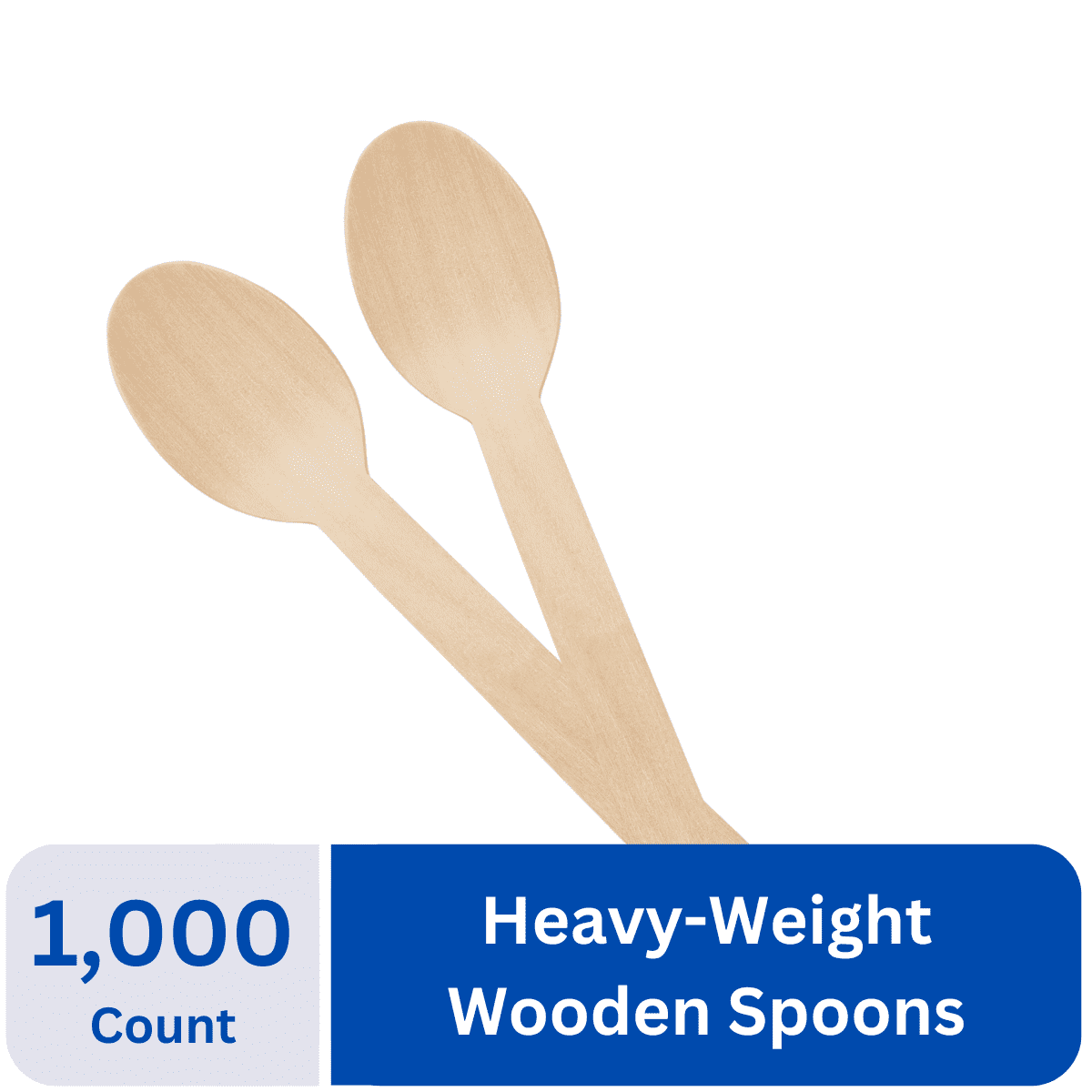 Karat Earth Disposable Wooden Heavy Weight Spoon for Food - 1,000 ct ...