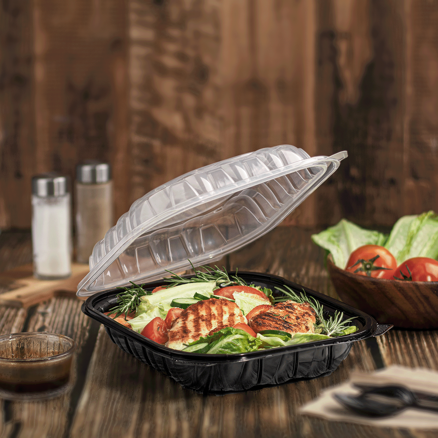 Karat Hinged Lid Containers, 10.25"x 9", PP - 150 ct - Walmart.com