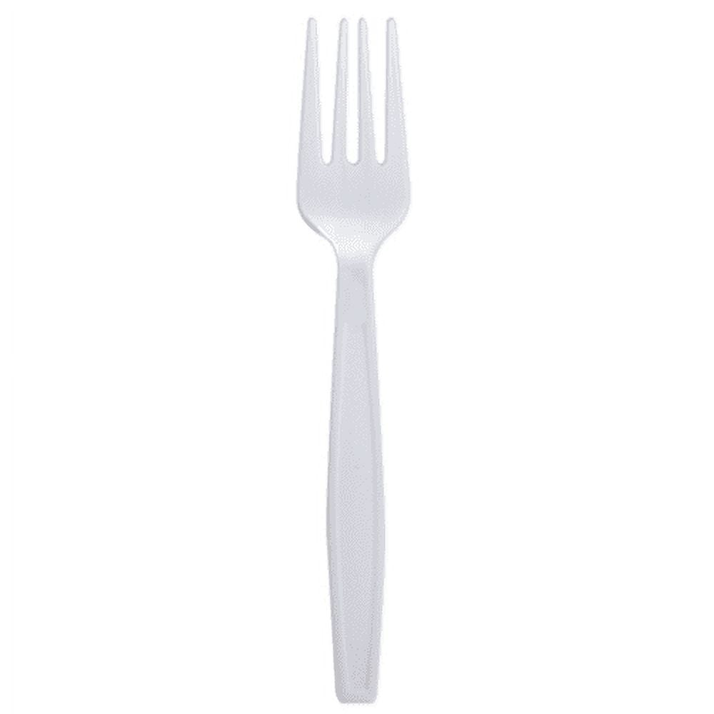 Karat Extra Heavy Duty Plastic Forks, White, 1,000 ct Case, Polystyrene ...