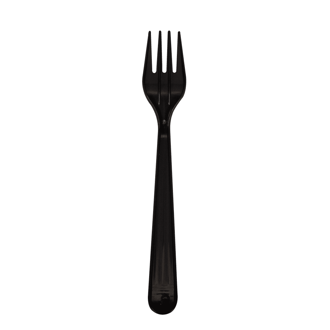 Karat PP Plastic Extra Heavy Weight Forks, Black, 1,000 ct, Catering ...