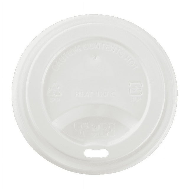 Karat PP Sipper Dome Lid for 8 oz Paper Hot Cup (White) - 1,000 ct ...