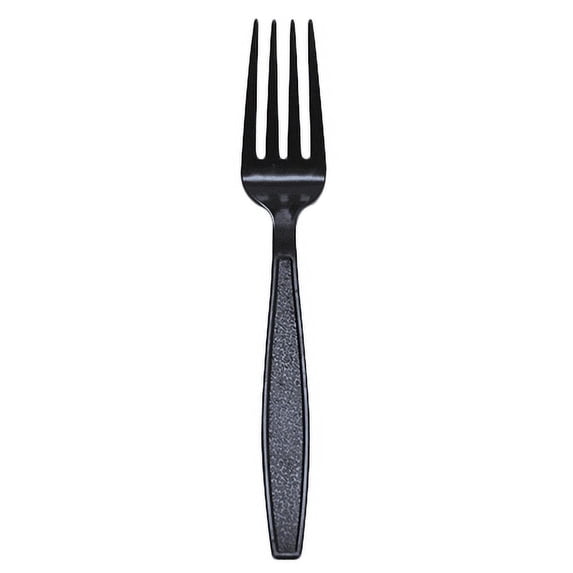 Karat Plastic Heavy Duty Black Forks 1000 ct Extra Heavy Weight ...
