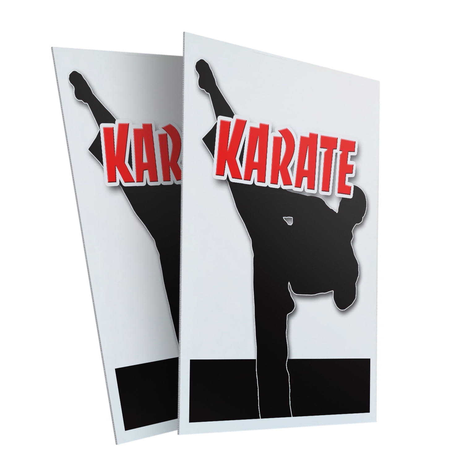Karate (2-PACK) 24" x 36" Plastic Signs | Sign Insert 4mm Corrugated ...