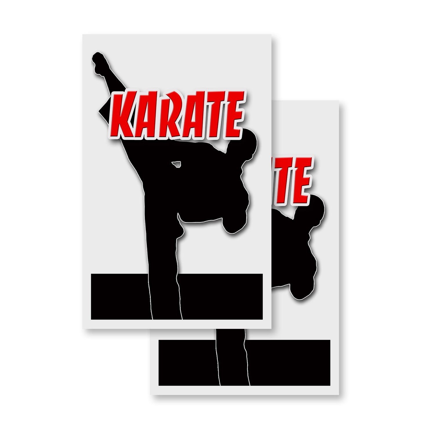 Karate (2-PACK) 24" x 36" Vinyl Decals | Sign Insert Peel & Stick ...