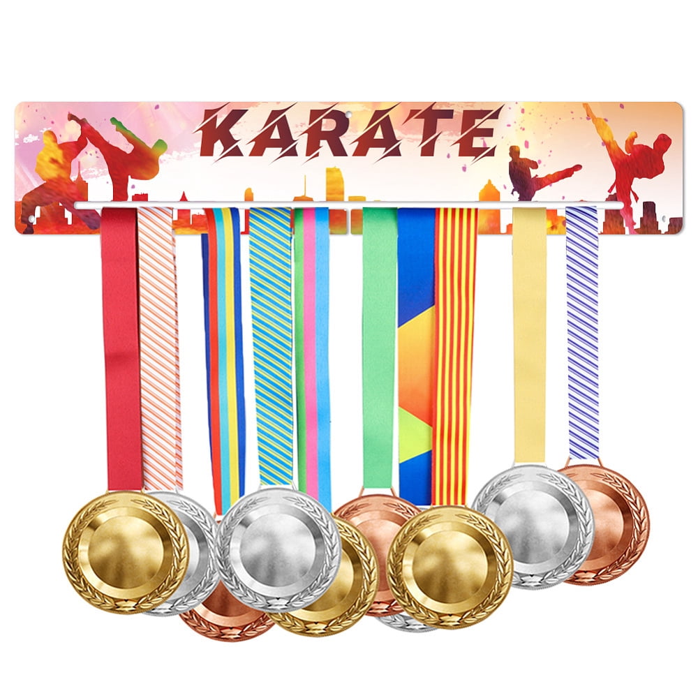 Karate Acrylic Medal Hook Medal Holder Display Sports Colorful Acrylic ...
