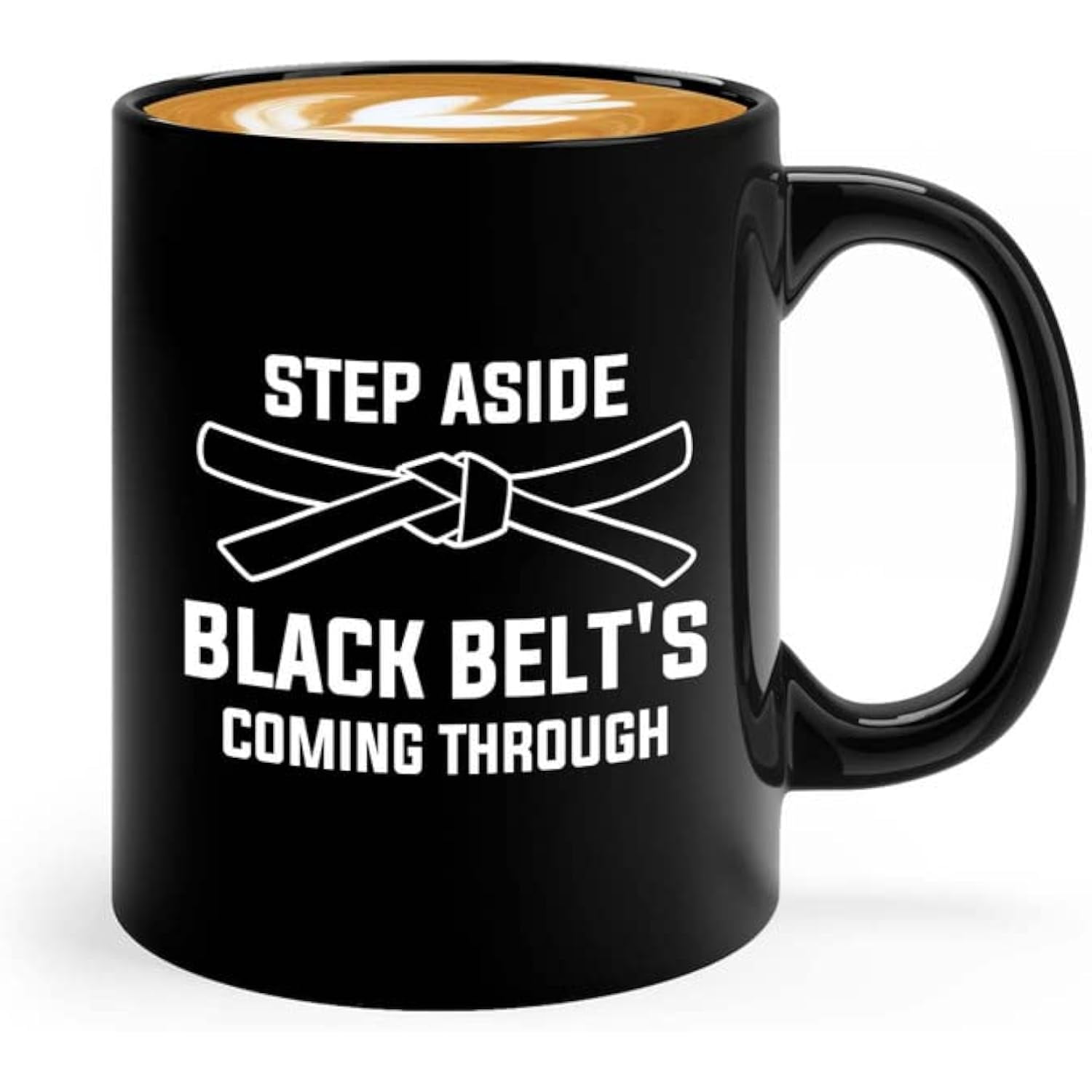 Karate Coffee Mug 11oz Black - Step aside black - Tackling Boxing ...