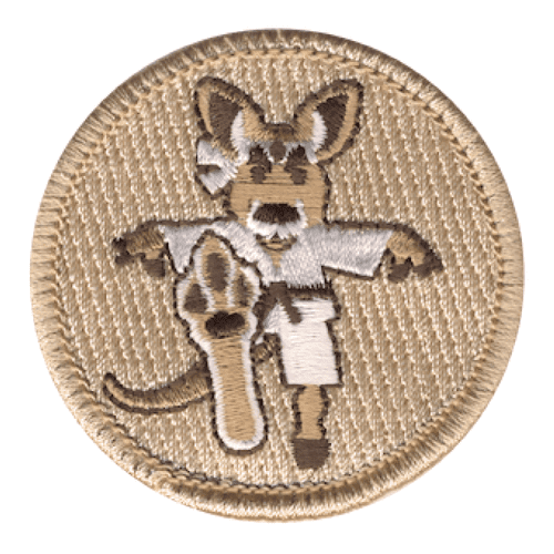 Karate Kangaroo Scout Patrol Patch (Sew-on) - ClassB - Walmart.com