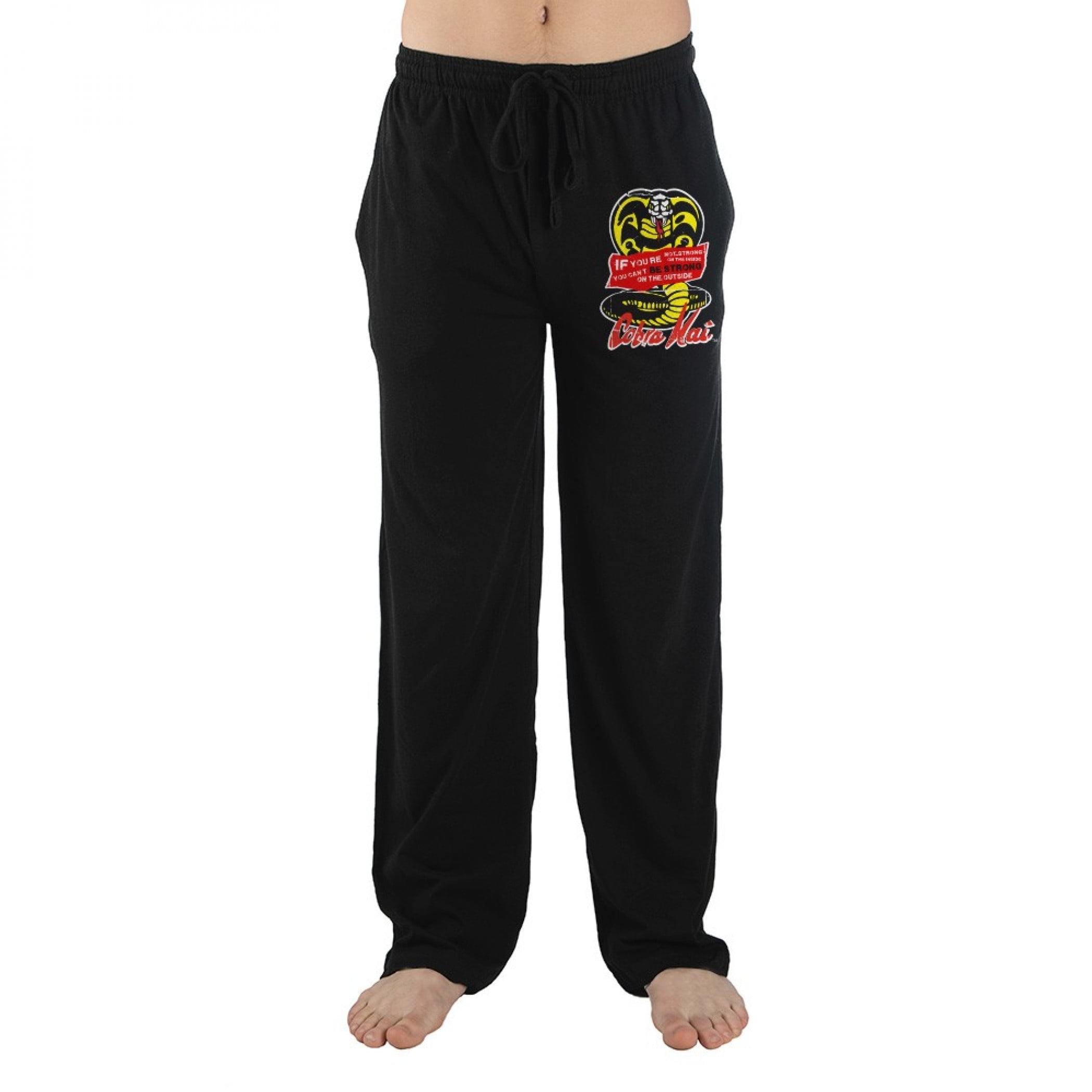 Karate Kid 829592-xlarge-40-42 Cobra Kai Logo Pajama Sleep Pants, Black - Extra Large 40-42 ...