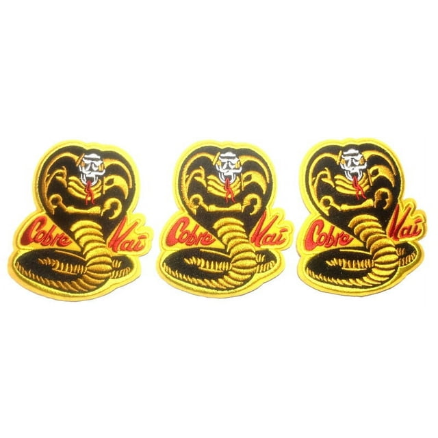 Karate Kid Cobra Kai Embroidered Iron On Patch Set of 3 Patches ...