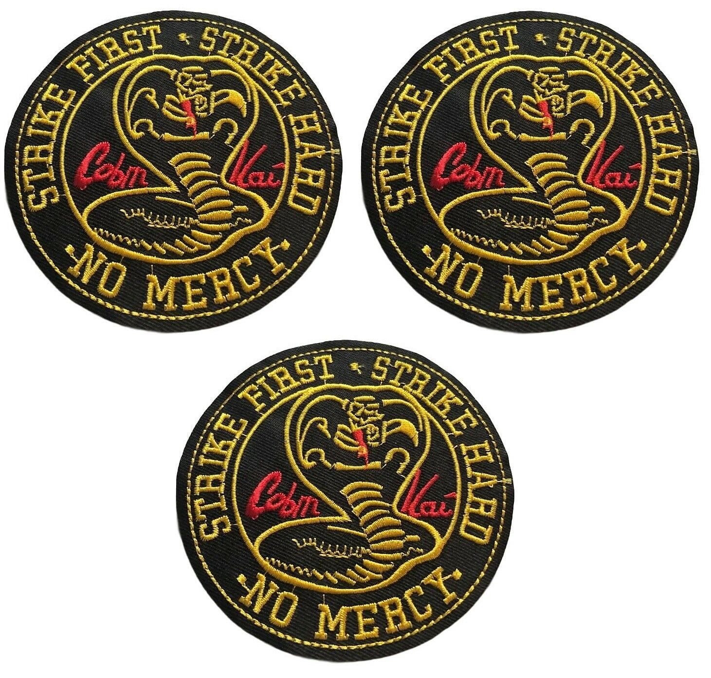 Karate Kid Cobra Kai Strike First Strike Hard 4" Diameter Set of 3 ...