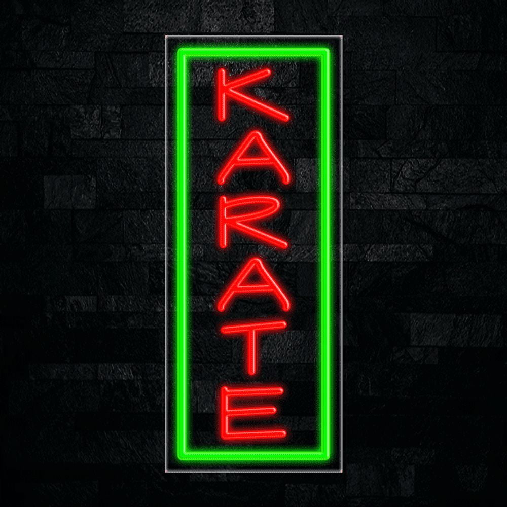 Karate LED Neon Sign 12"L x 30"H #31583 - Walmart.com
