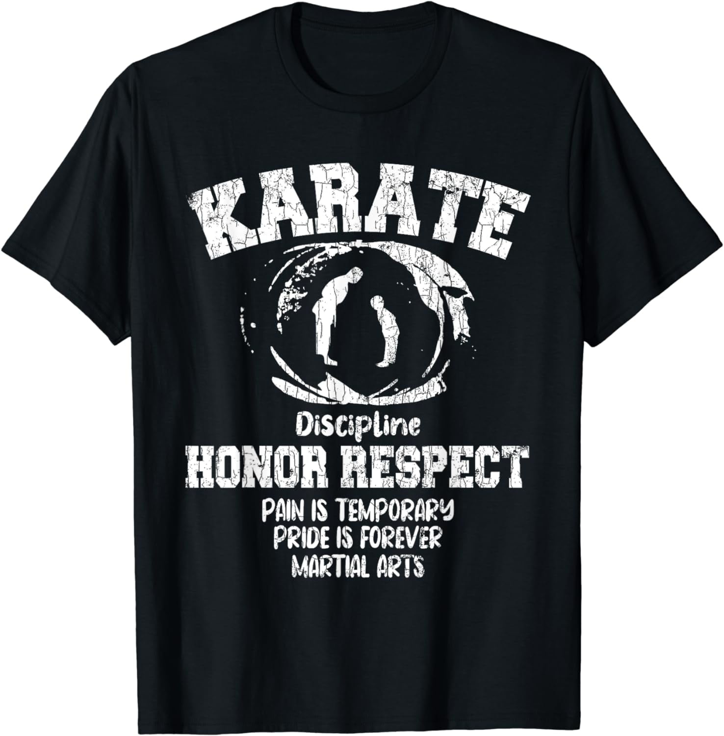 Karate Martial Arts Definition Funny Black Belt Graphic T-Shirt ...