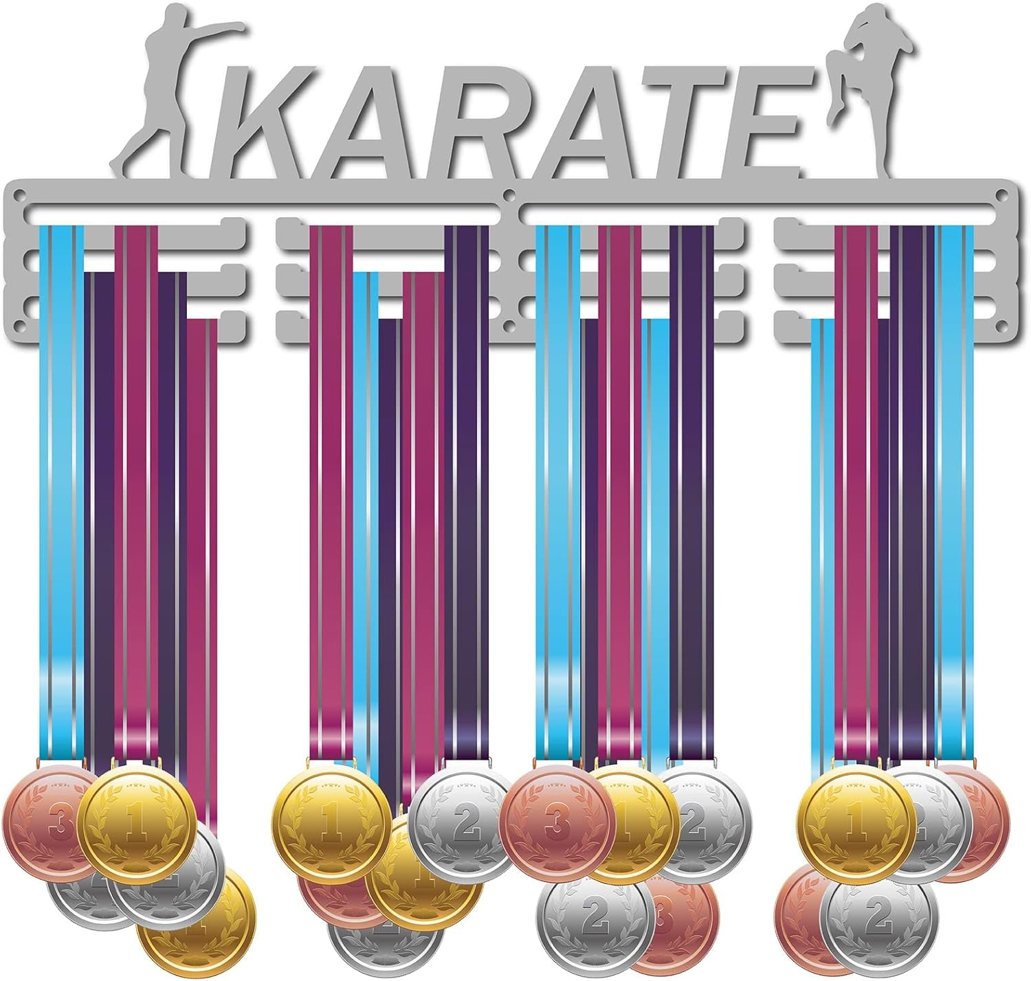 Karate Medal Holder Athlete Sport Medals Display Stand Wall Mount ...