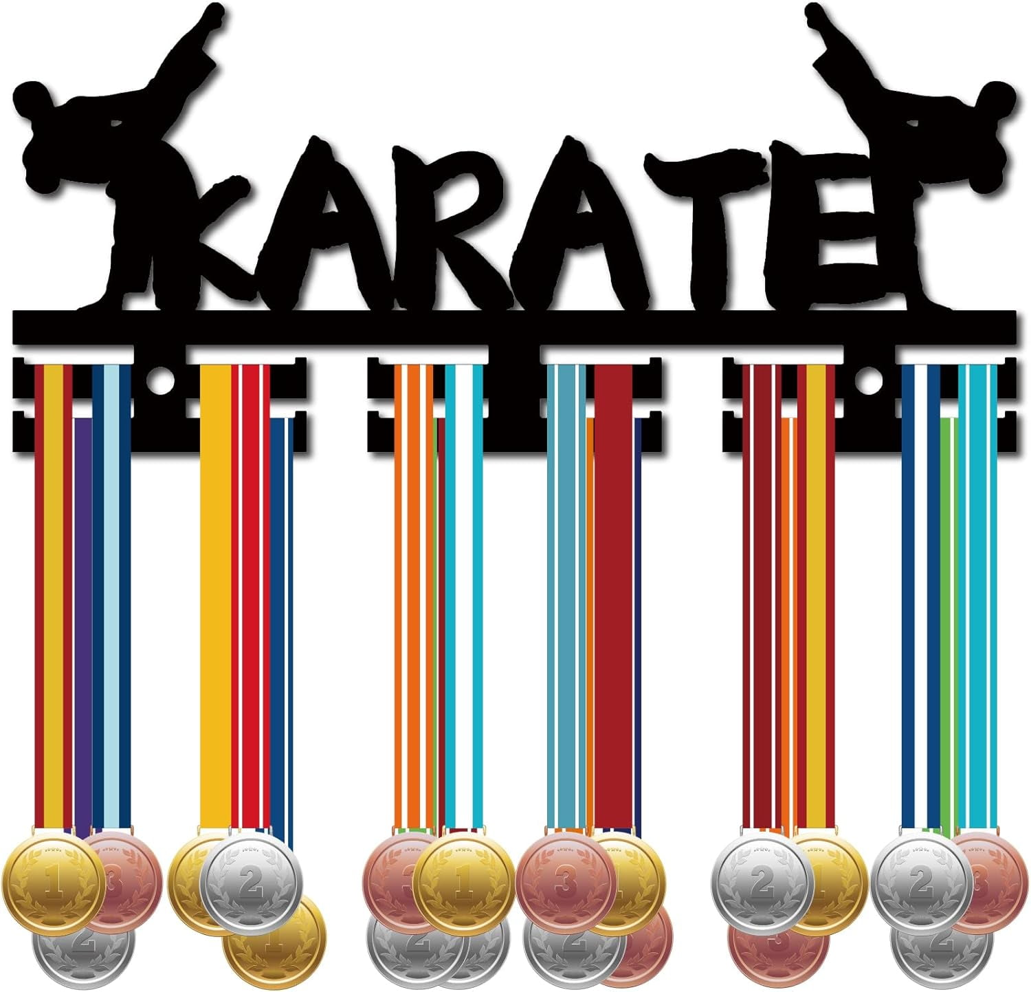 Karate Medal Holder Display Hanger Rack Medal Holder Frame Medal Rack ...