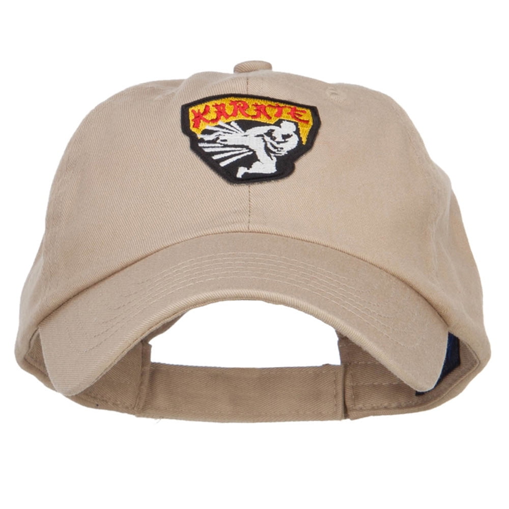 Karate Patched Low Pet Spun Cap - Khaki OSFM - Walmart.com