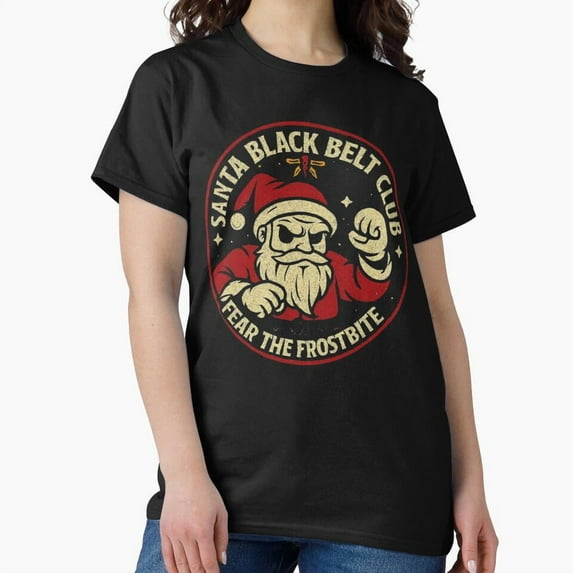 Karate St. Nick Claus Funny Gothic Christmas Holiday H6270 T-Shirt, for ...