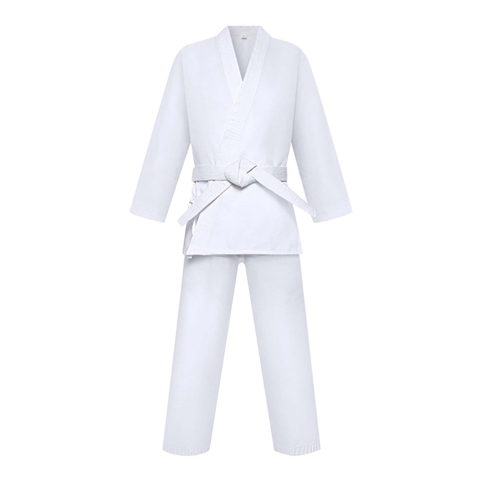 Karate Suit GI Aikido Training Adult Student Uniform Set (White XXL ...