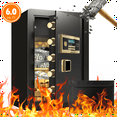 Opentiny 6.0 Cuft Large Home Safe Fireproof Waterproof, Anti-Theft Money Safe Box with Removable ...