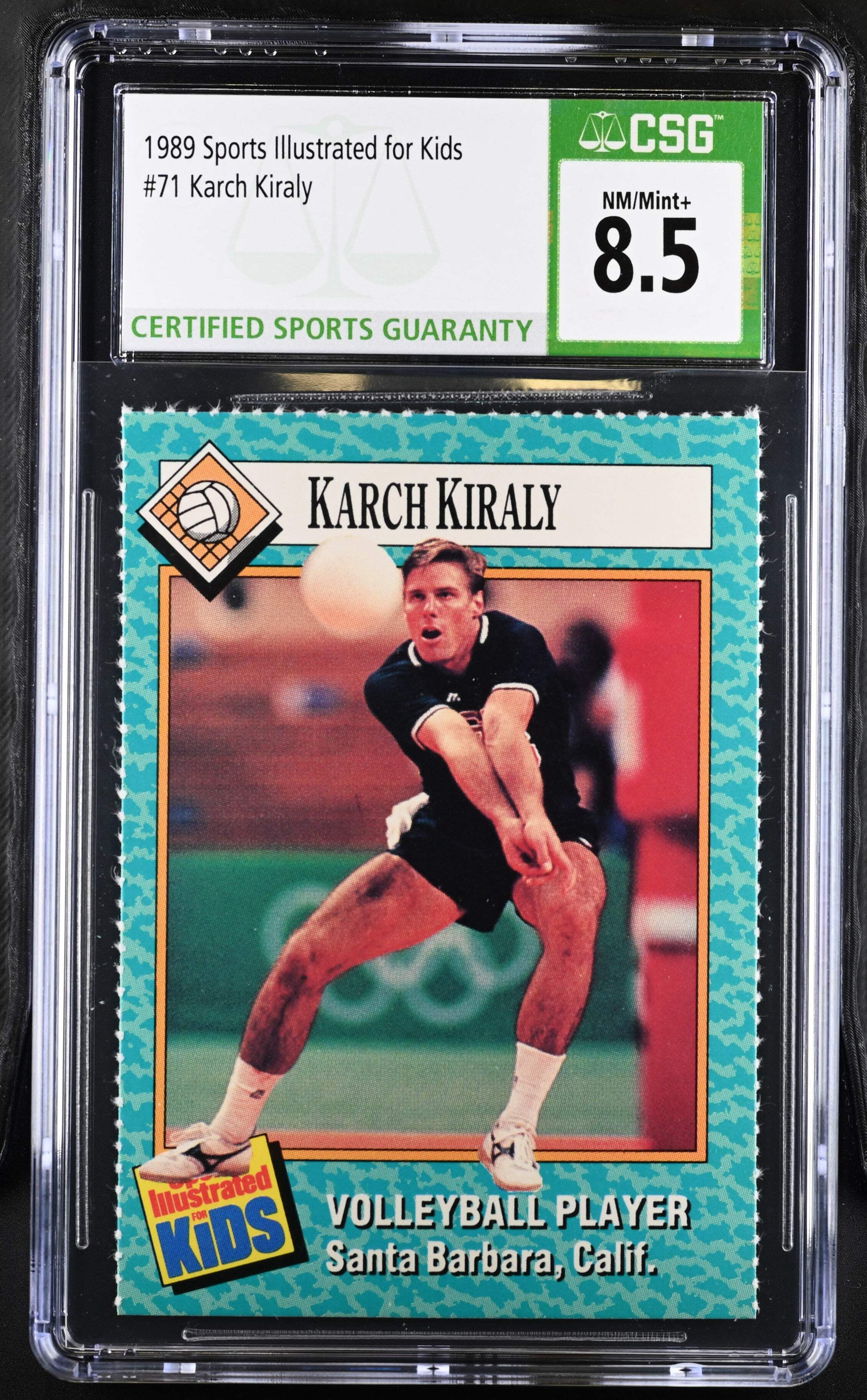 Karch Kiraly 1989 Sports Illustrated for Kids volleyball card CSG ...