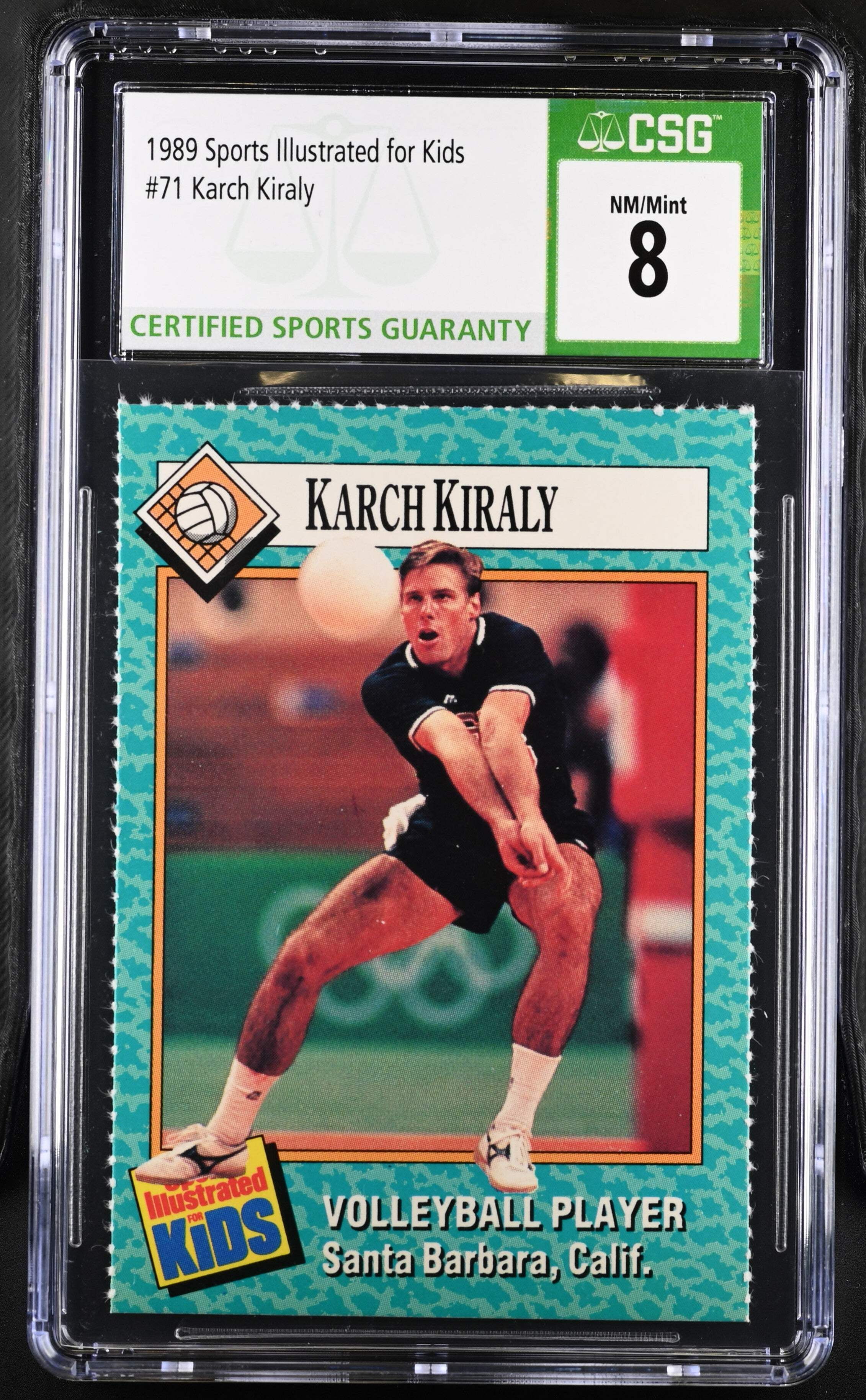 Karch Kiraly 1989 Sports Illustrated for Kids volleyball card CSG ...