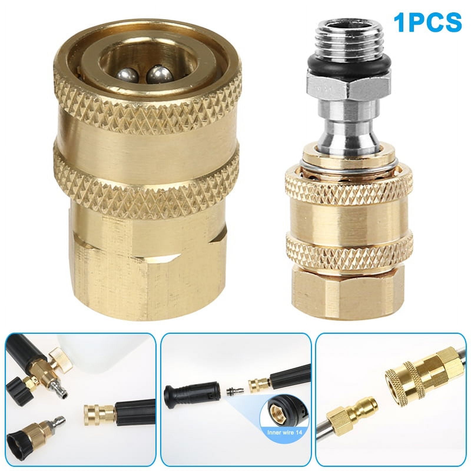 Karcher 1pc/set Brass Connector 1/4 Quick Joint High-pressure Washing ...
