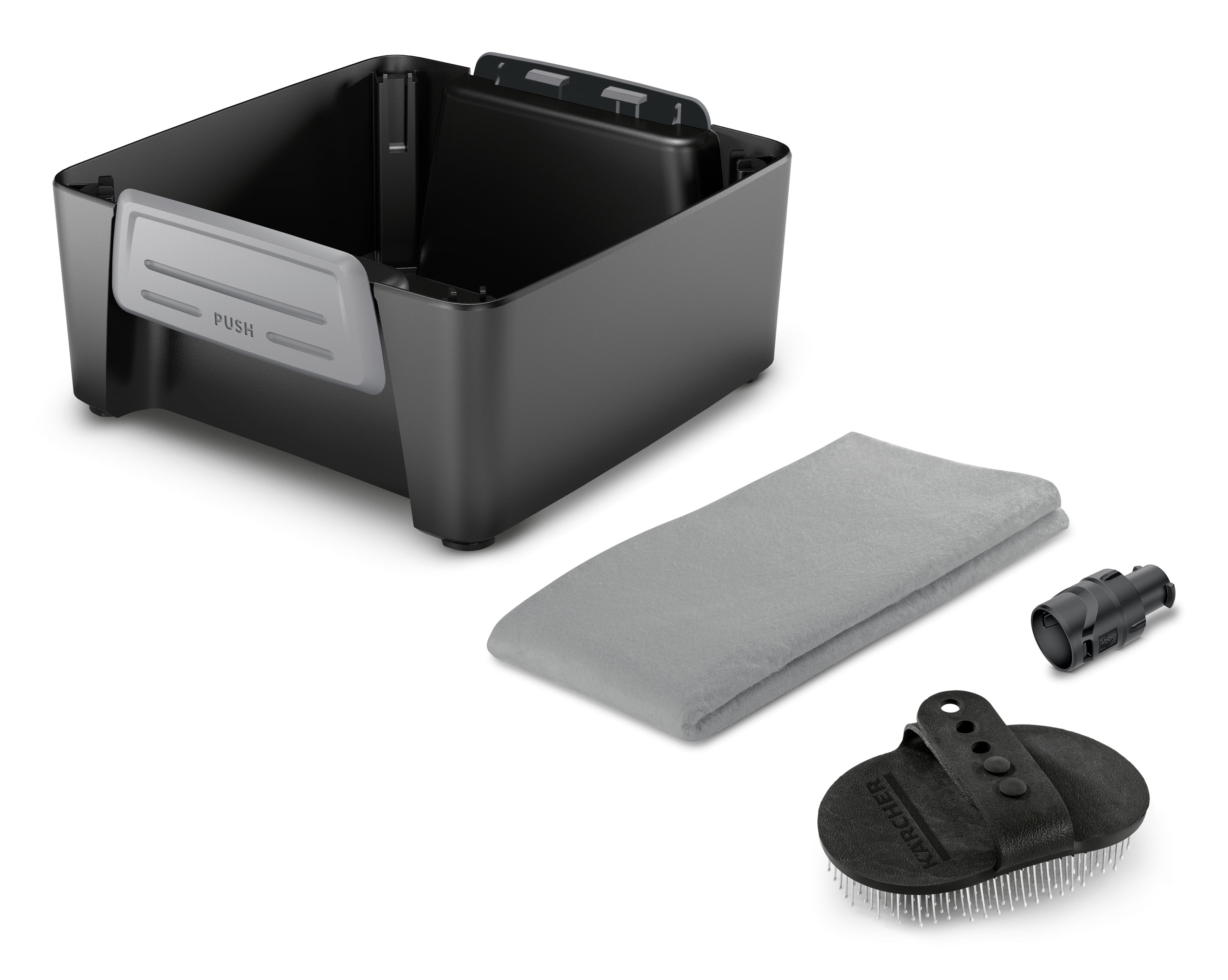 Karcher Pet Accessory Box, Cone Jet, Brush and Microfiber Cloth ...