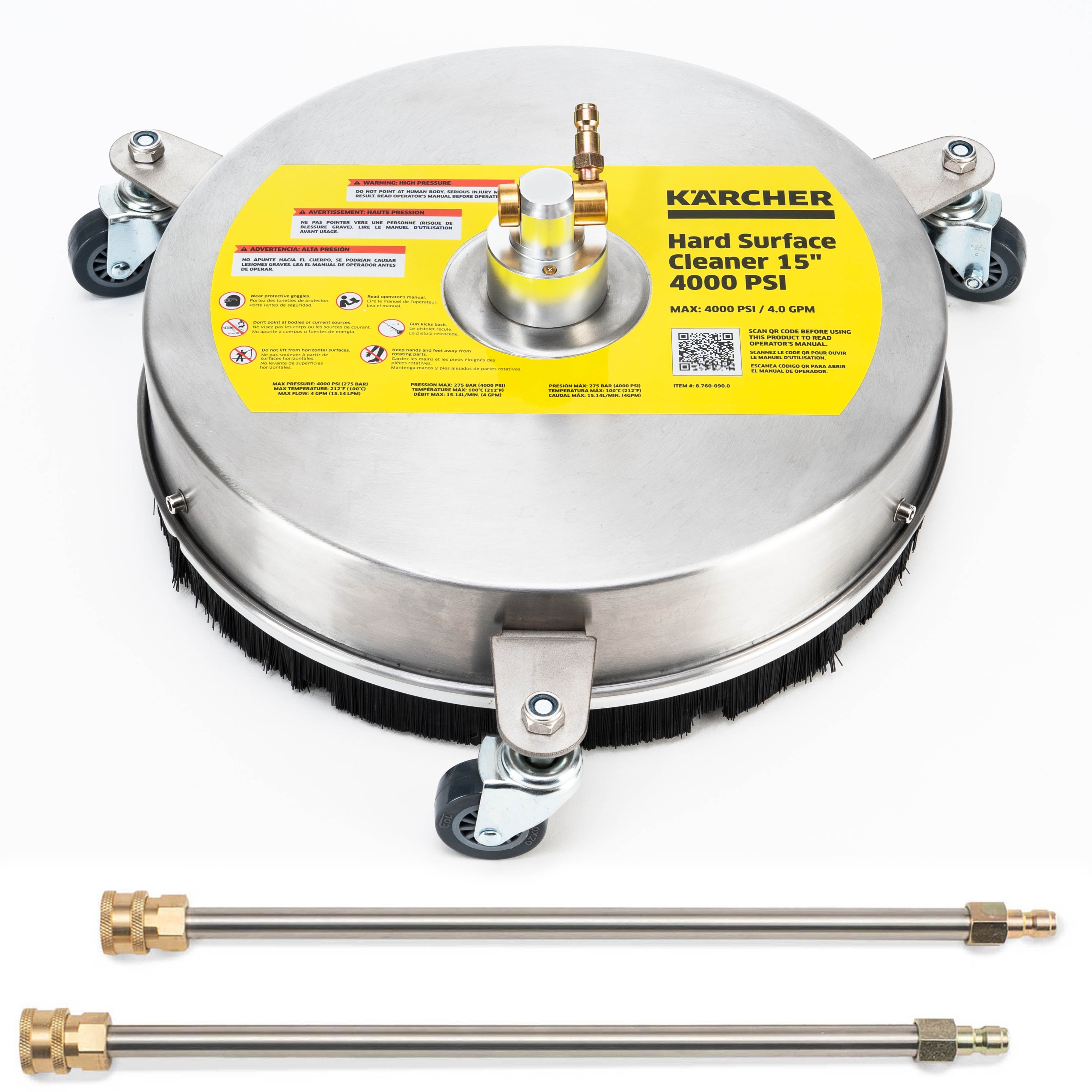 Karcher Surface Cleaner, 1/4 QC, Pressure Washers, 2 Extension Wands ...