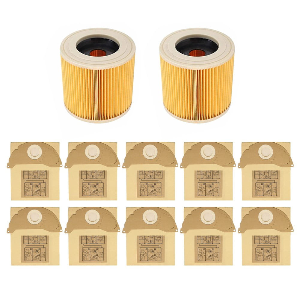 Karcher Vacuum Cleaner Dust Bag Filter Set for Wd2 Wd2.200 Mv2 A2004 ...