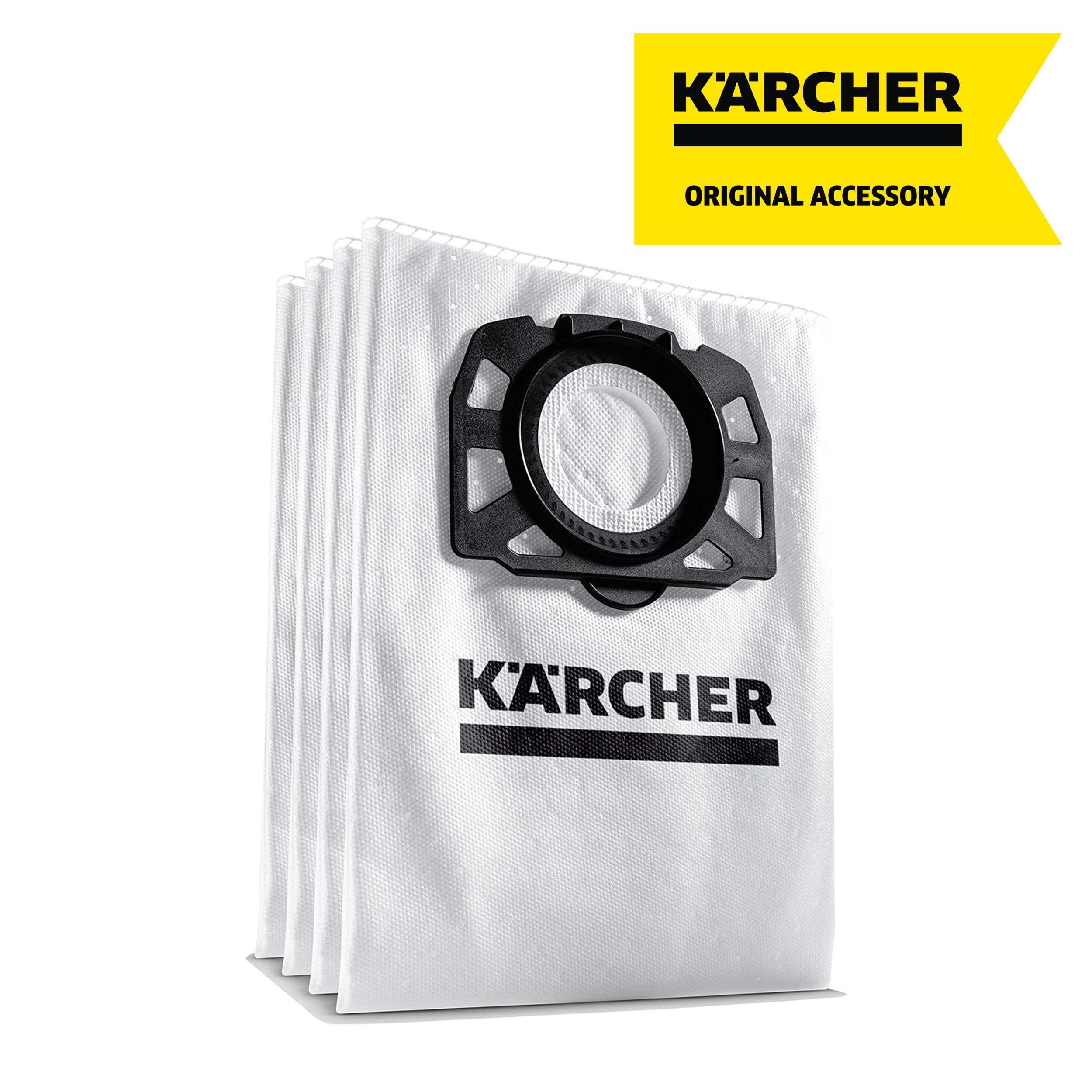 Karcher WD Wet-Dry Vacuum Replacement Fleece Filter Bags for WD4, WD5 ...