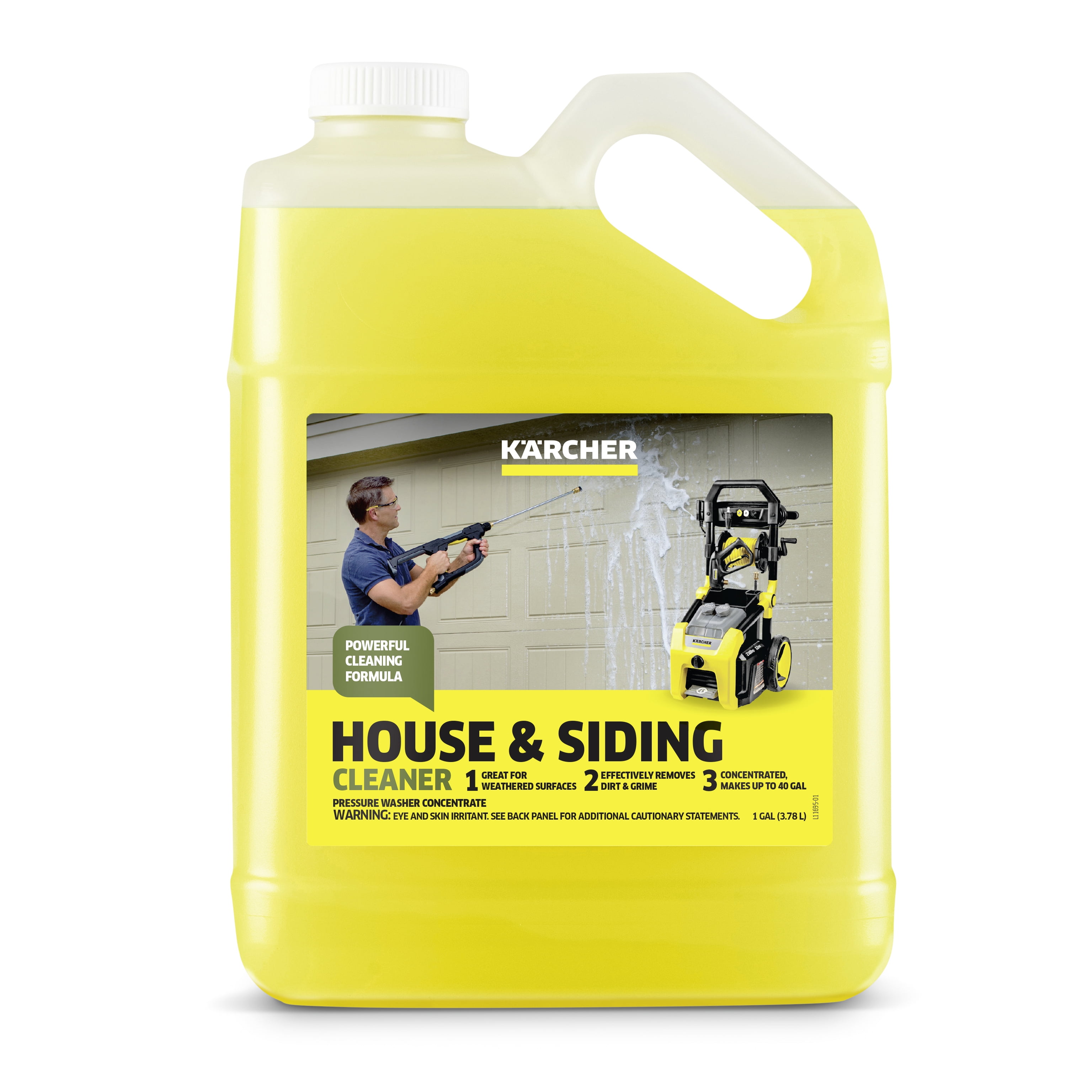 Kärcher House & Siding Cleaner, Removes Dirt, Grime, Algae, and Mold ...