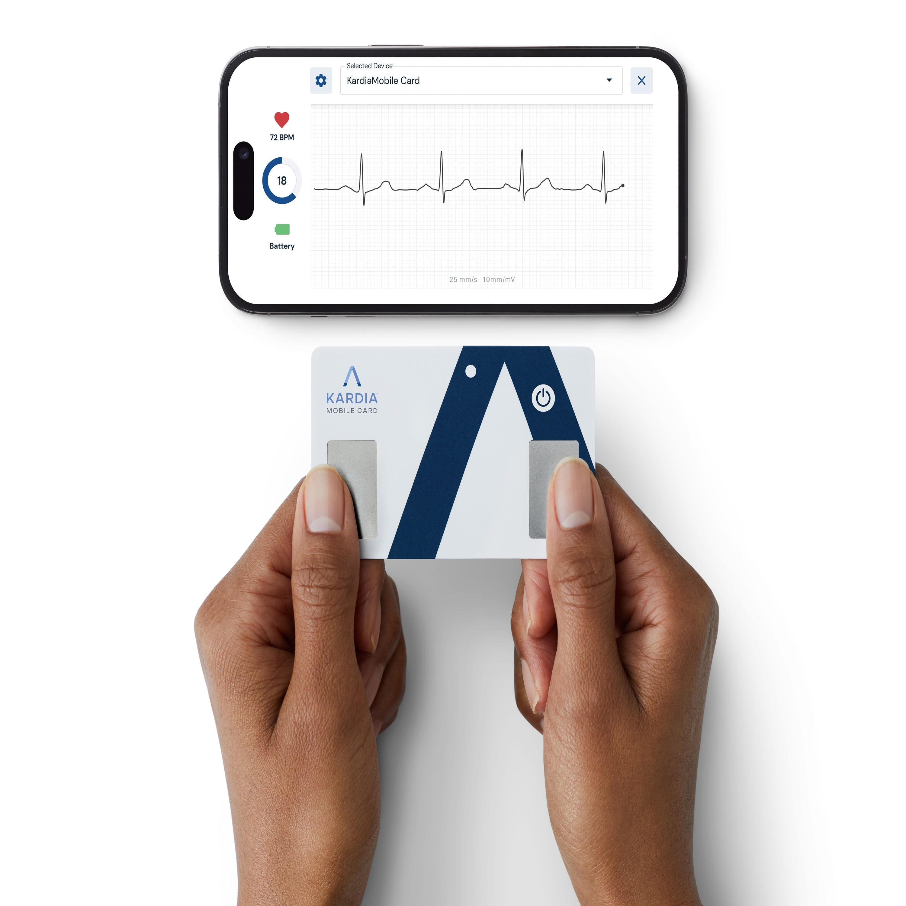 AliveCor KardiaMobile Card Personal EKG Monitor Fits in Wallet Detects ...