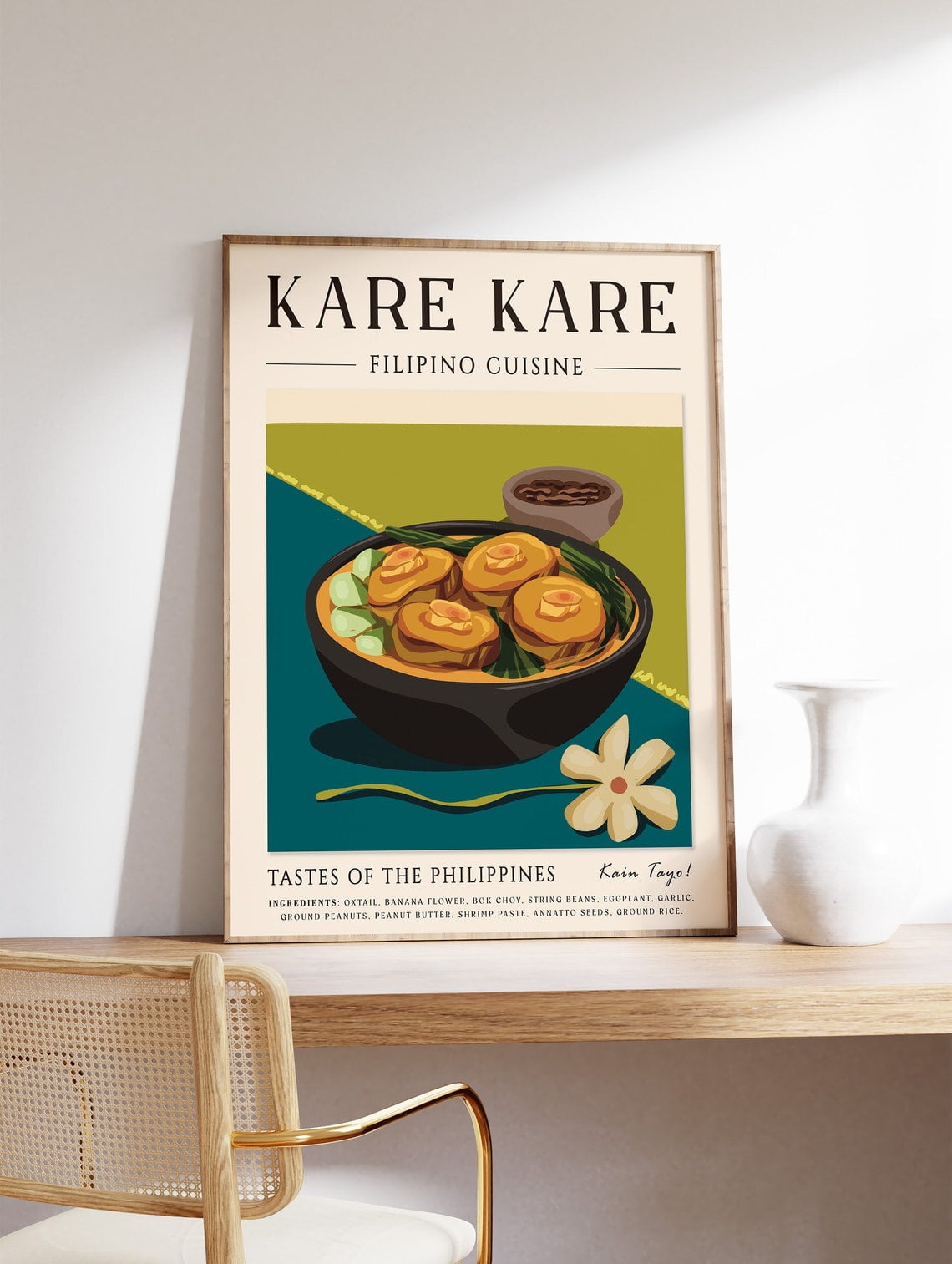 Kare Kare Filipino Food Poster, Filipino Food Print, Philippines Food ...