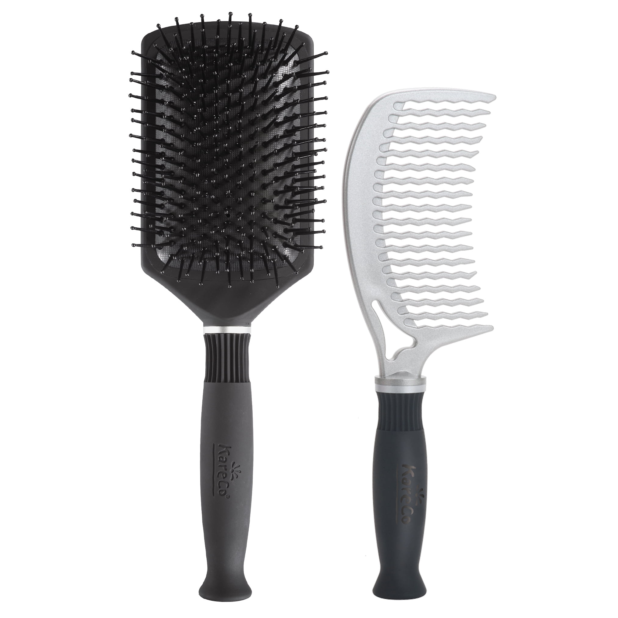 KareCo Bundle, The Perfect Hair Styling Essentials, 2 Styling Tools Comb and Paddle Brush ...
