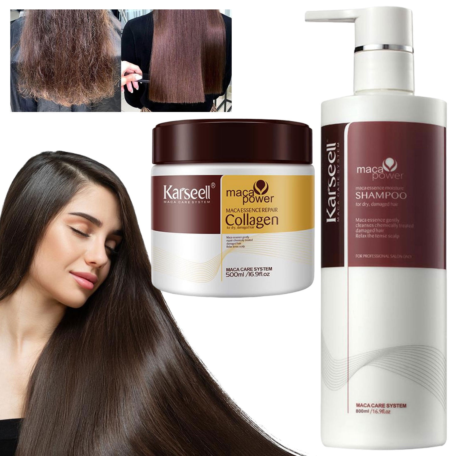 Karece Hair Collagen Deep Repair For All Hair Types 16.9 FL Oz (500 Ml ...