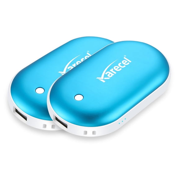 Karecel Hand Warmers Rechargeable 2 Pack, 10400mAh Double-Sided Heat ...