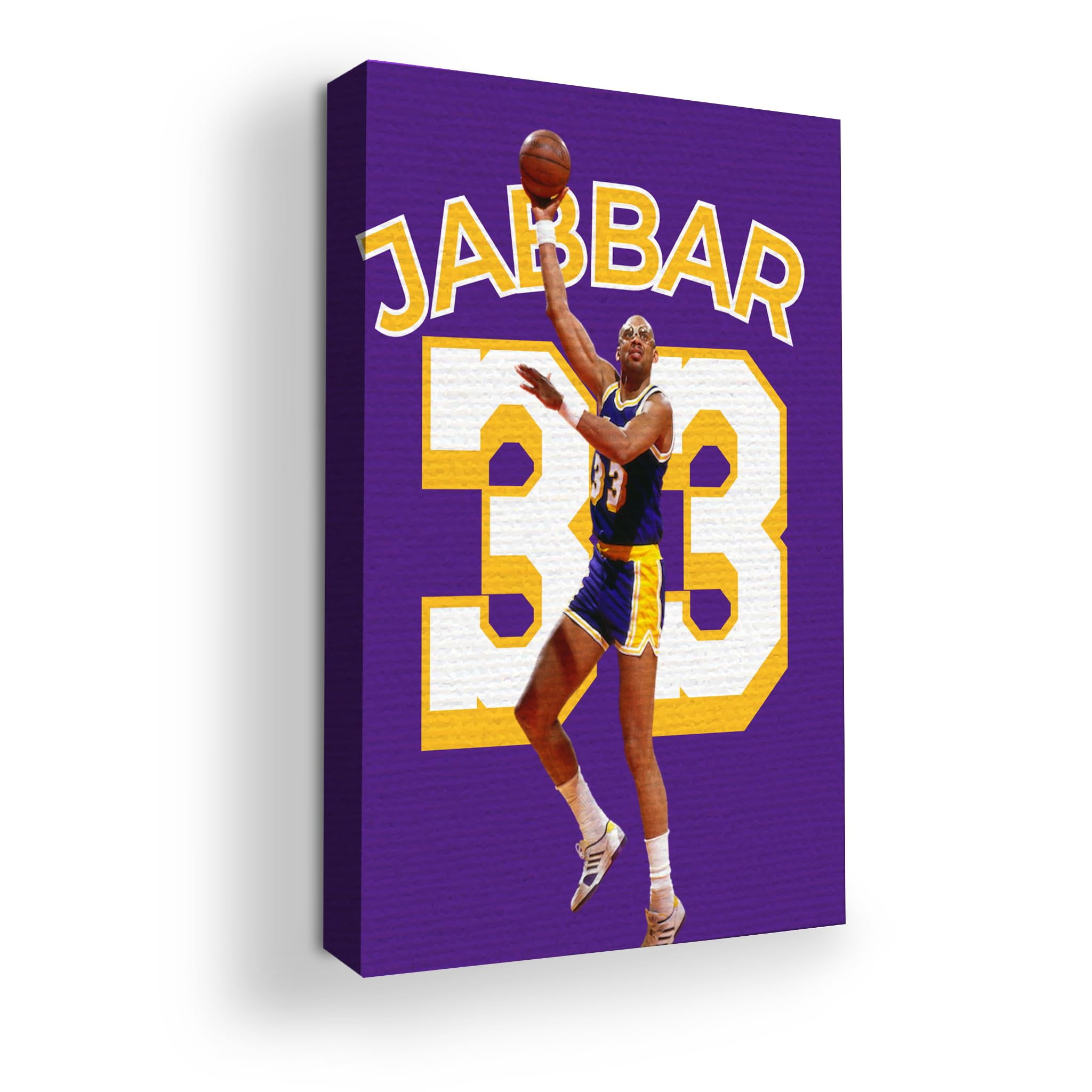 Kareem Abdul-Jabbar Canvas Wall Art by Mavis Print- 16x20 inches ...