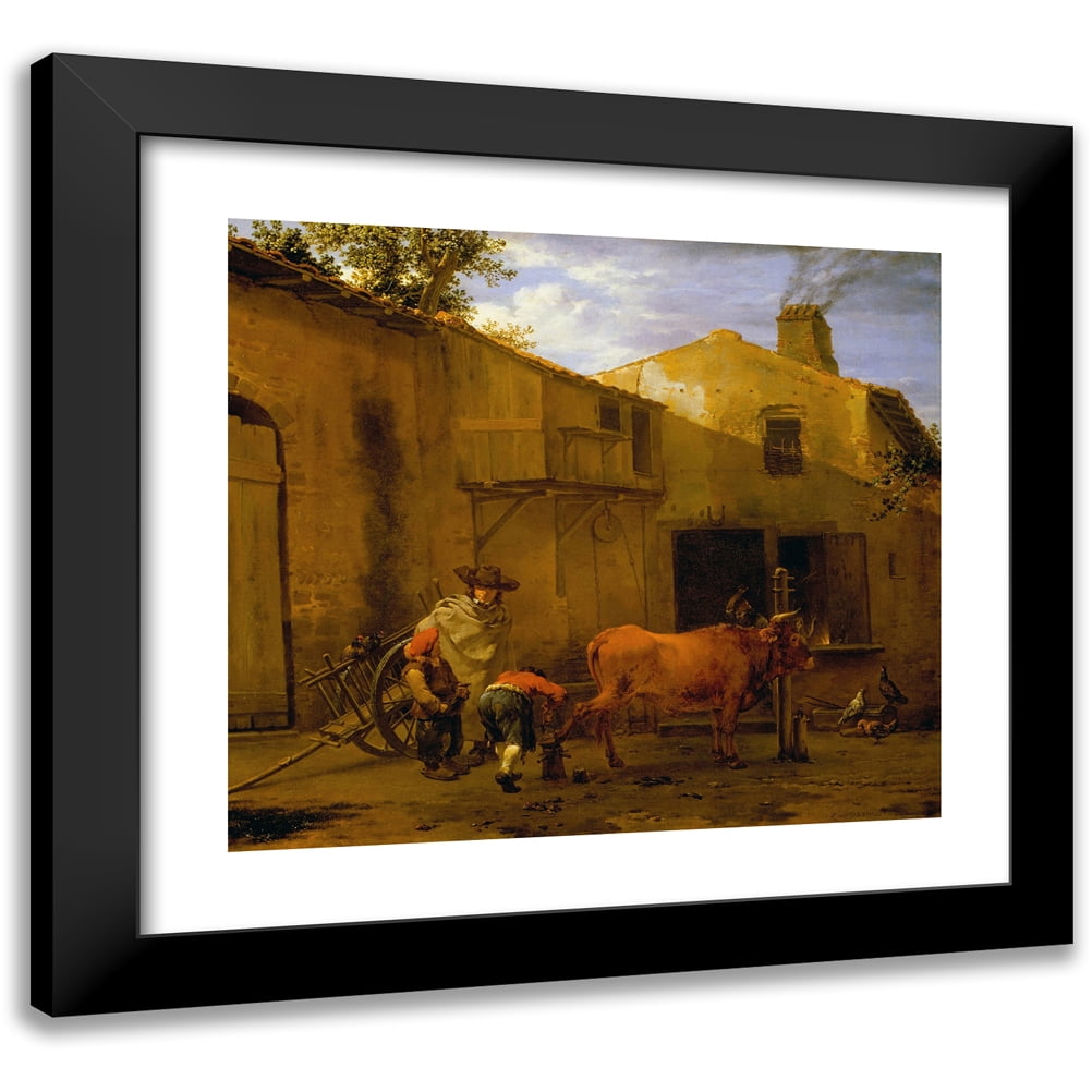 Karel Dujardin 13x12 Black Modern Framed Museum Art Print Titled - A ...