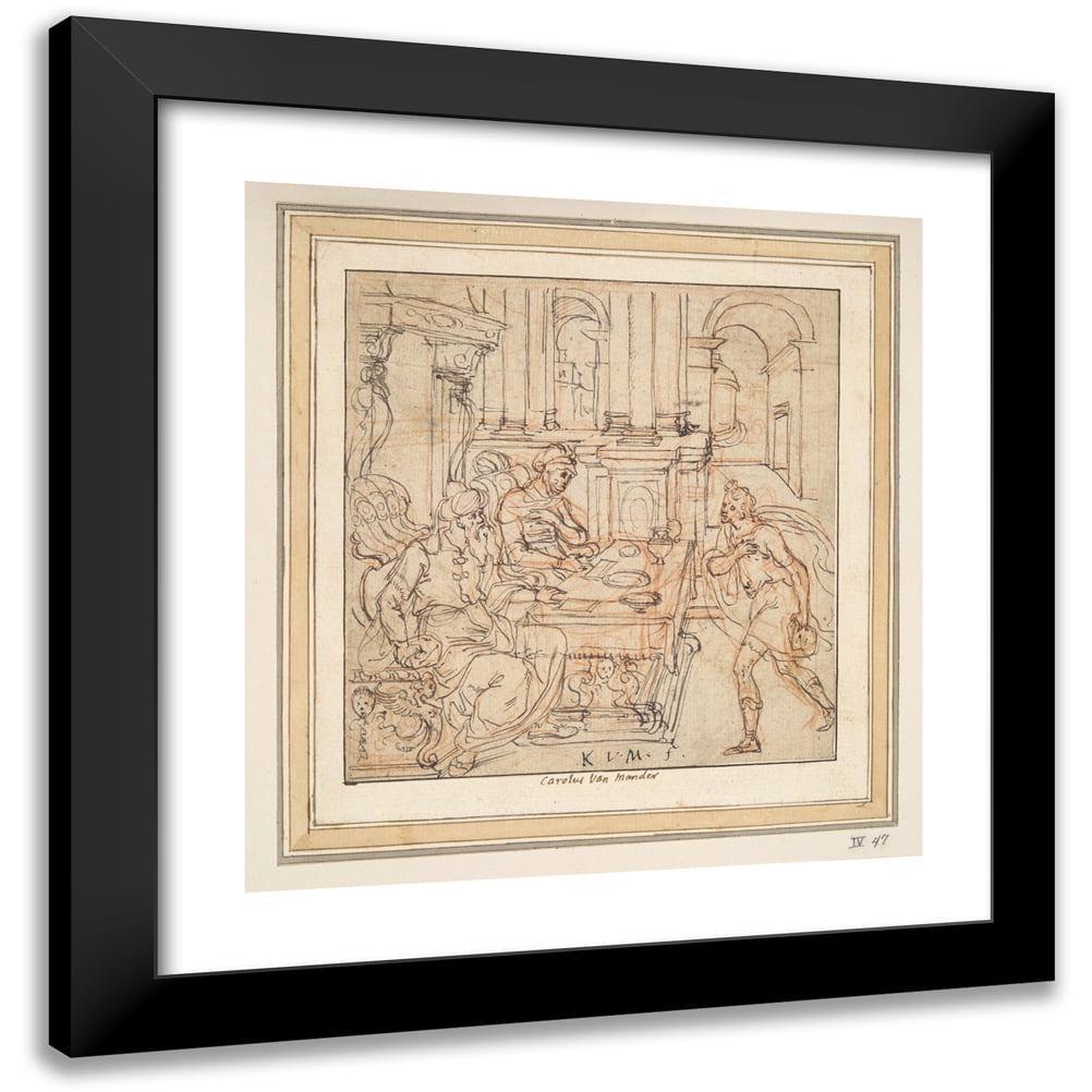 Karel Van Mander 15x16 Black Modern Framed Museum Art Print Titled ...