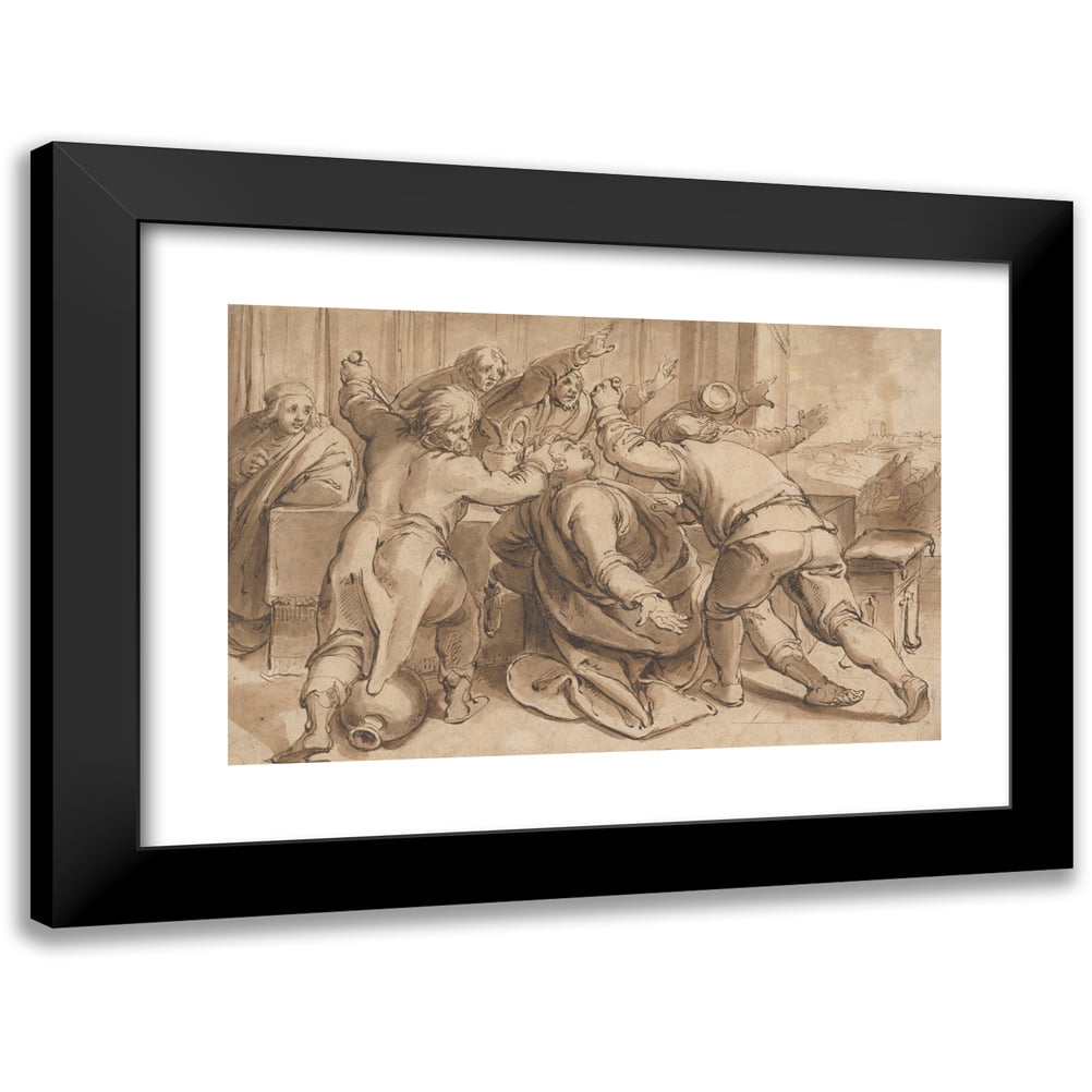 Karel Van Mander 24x17 Black Modern Framed Museum Art Print Titled ...