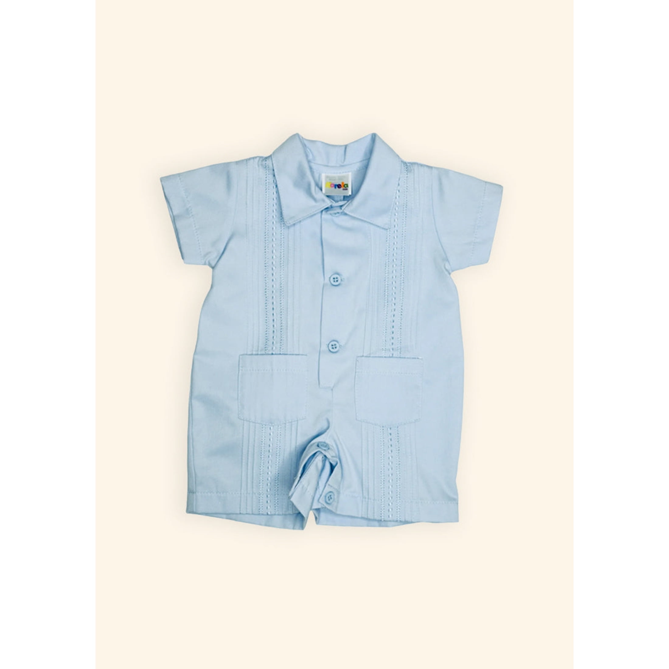 Karela Kids Guayabera Romper - Size 3 - Walmart.com
