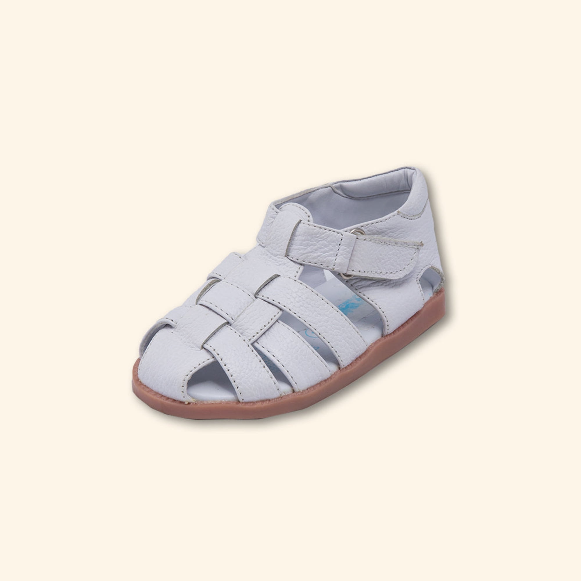Karela Kids Open Crossed Leather - Size 4.5, White - Walmart.com