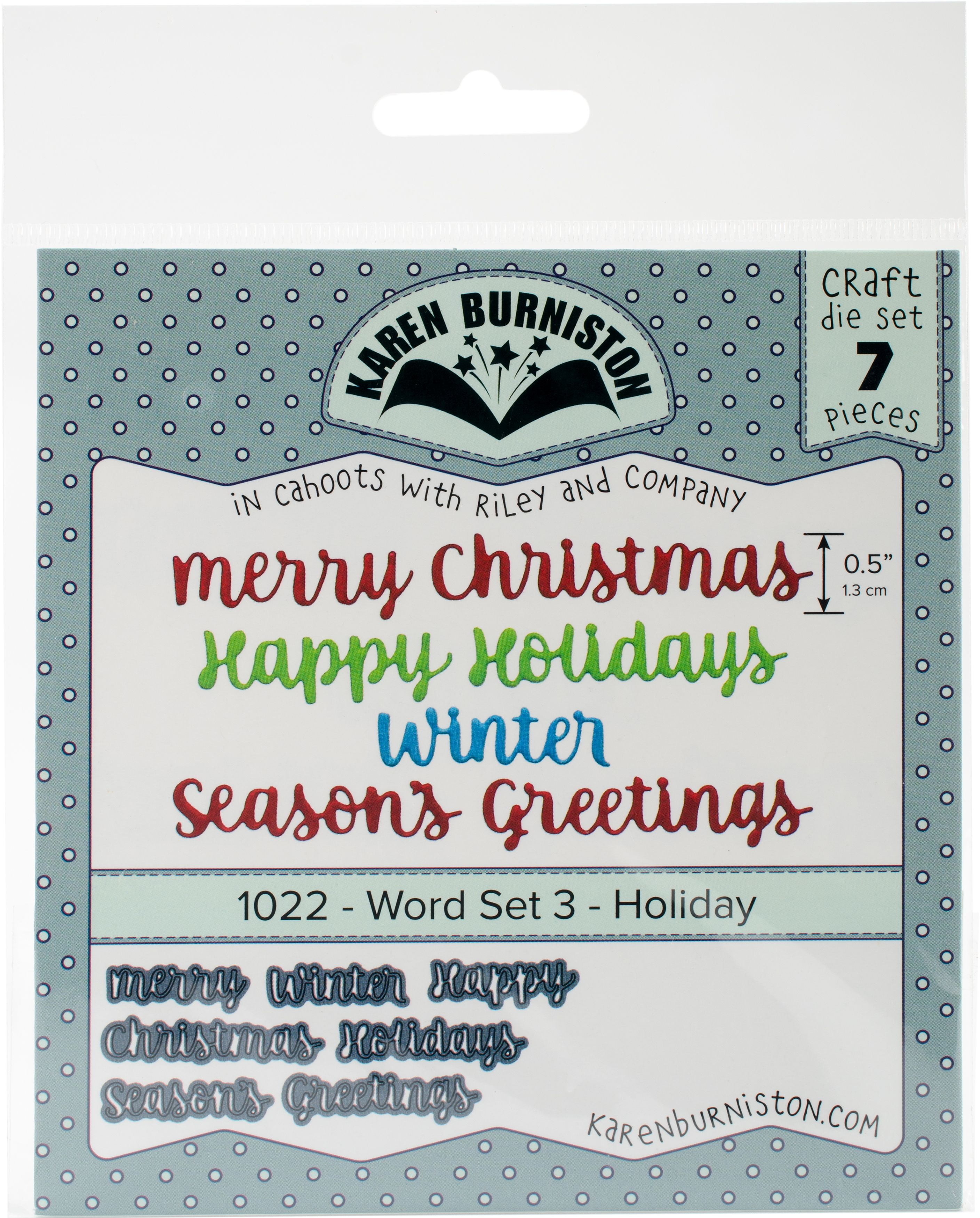 Karen Burniston Dies-Word Set 3 - Holiday - Walmart.com