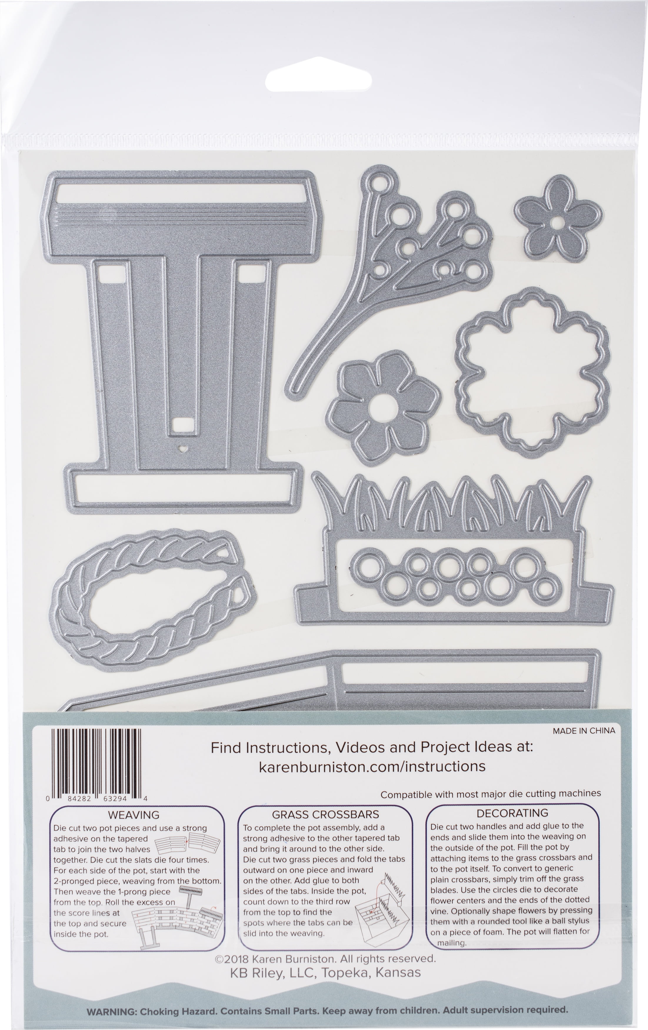 Karen Burniston Dies-Woven Basket Box Card - Walmart.com