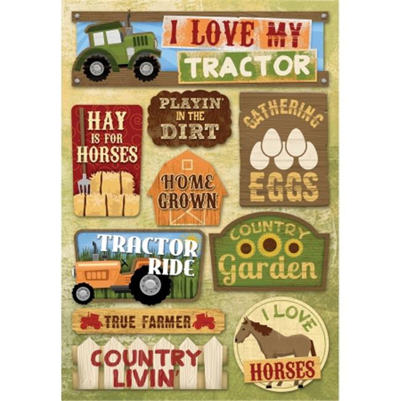 Karen Foster Design Acid and Lignin Free Scrapbooking Sticker Sheet, I ...