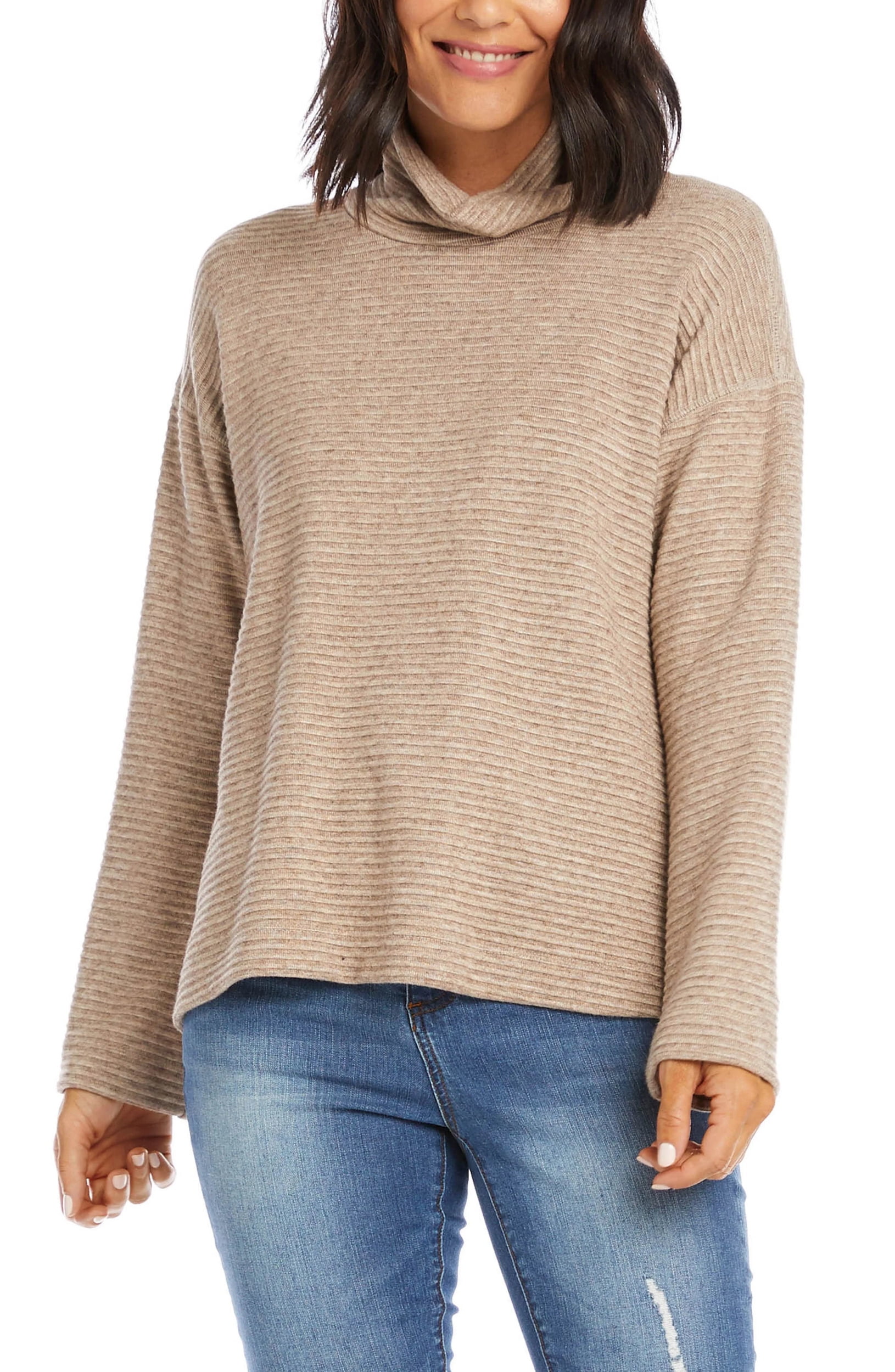 Karen Kane High Low Turtleneck Sweater - Walmart.com