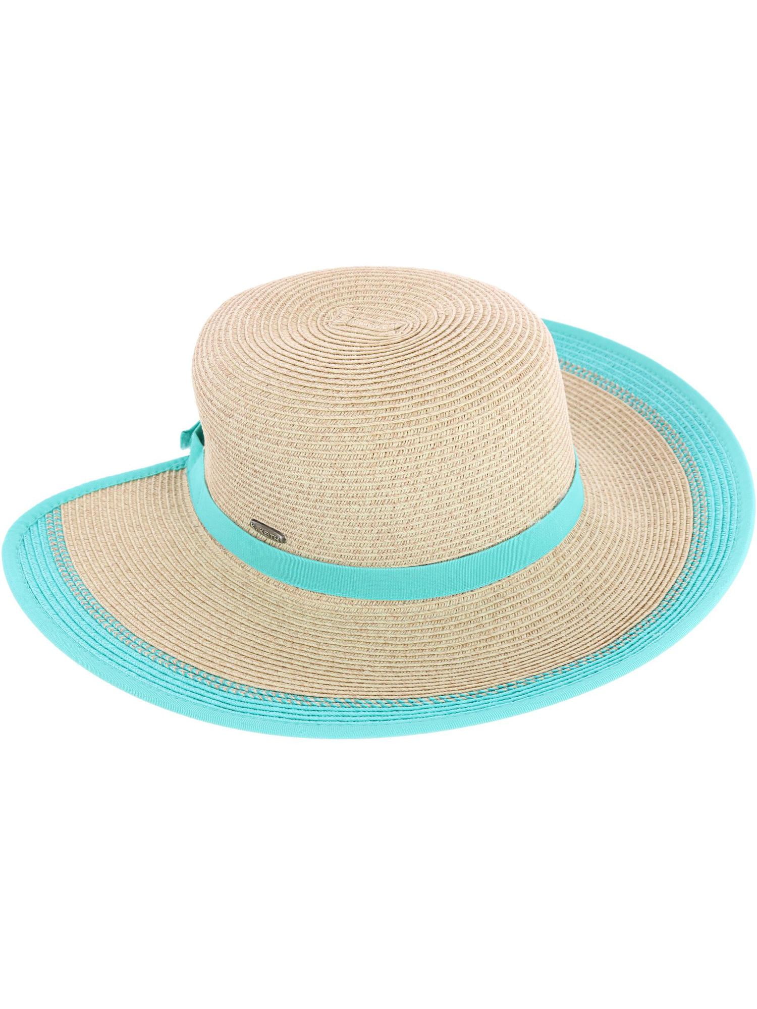 Karen Keith Women's Wide Brim Beach Straw Floppy Toyo Braid Sun Hat ...