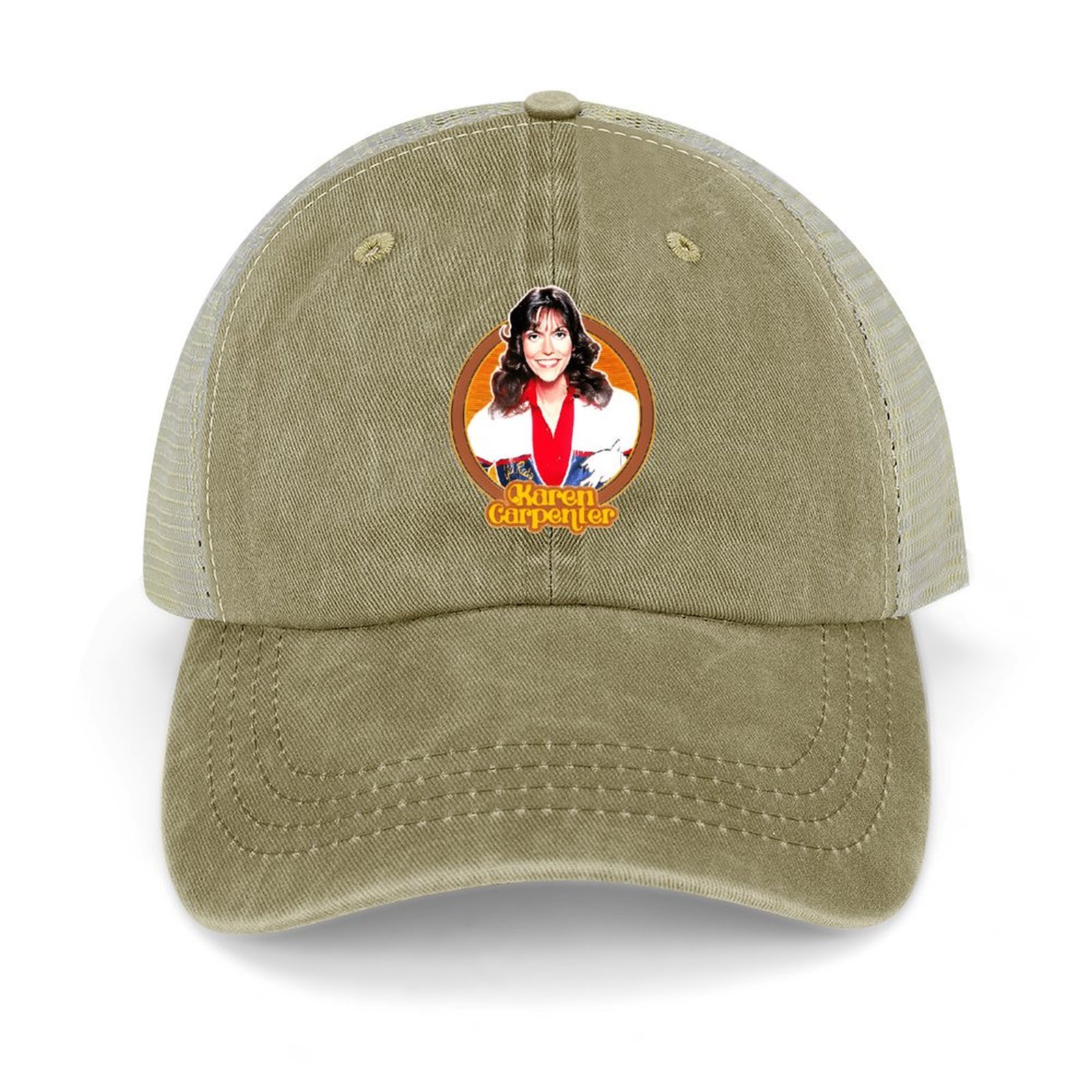 Karen Music And Carpenter Fresh Khaki Cowboy Mesh Baseball Cap ...