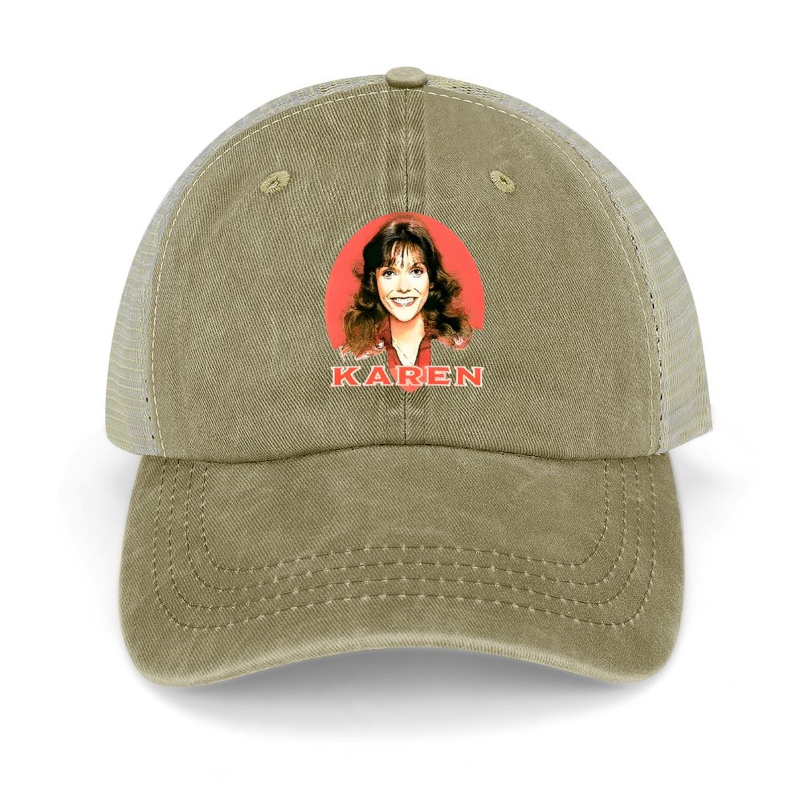 Karen Music And Carpenter Official Khaki Cowboy Mesh Baseball Cap ...